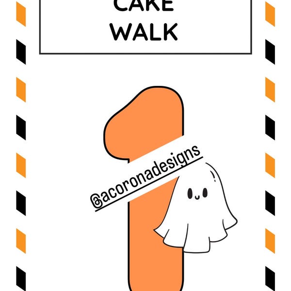 Cake Walk Numbers - Etsy