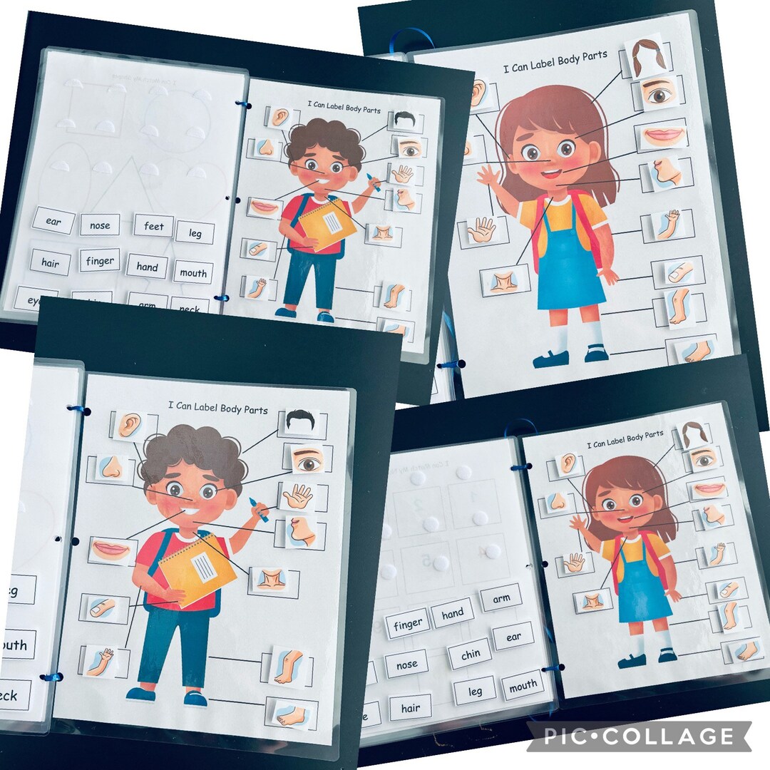 Body Labeling Activity Head Shoulders Knees and Toes Body Parts Toddler ...