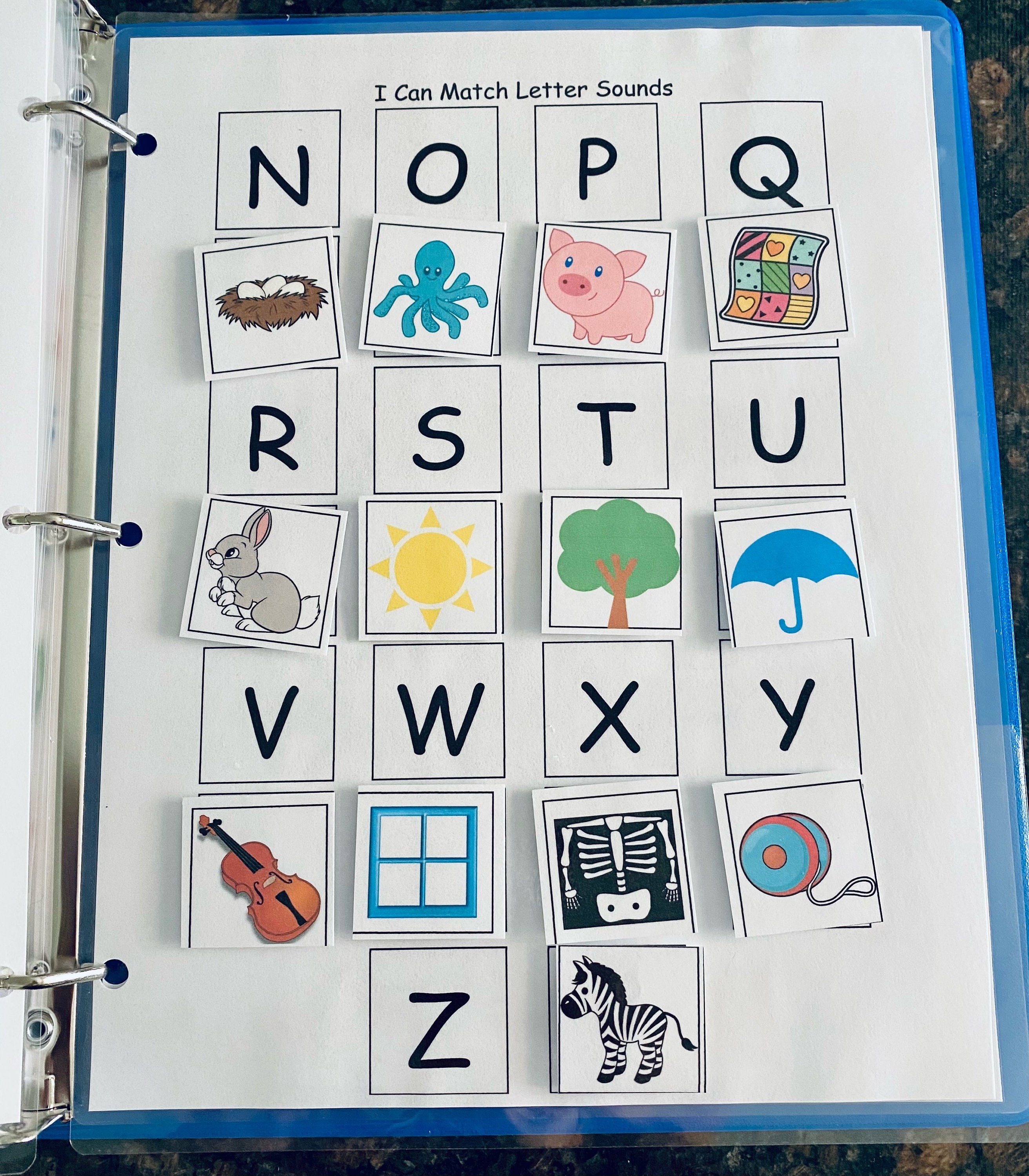 Beginning Letter Sounds Match the Letter Sounds A-Z Phonics - Etsy