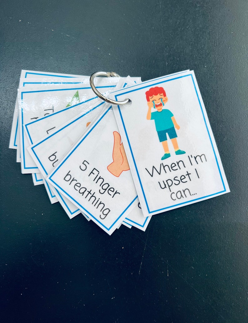 Calm Down Strategy Cards Calm Activities Tools Autism ASD - Etsy