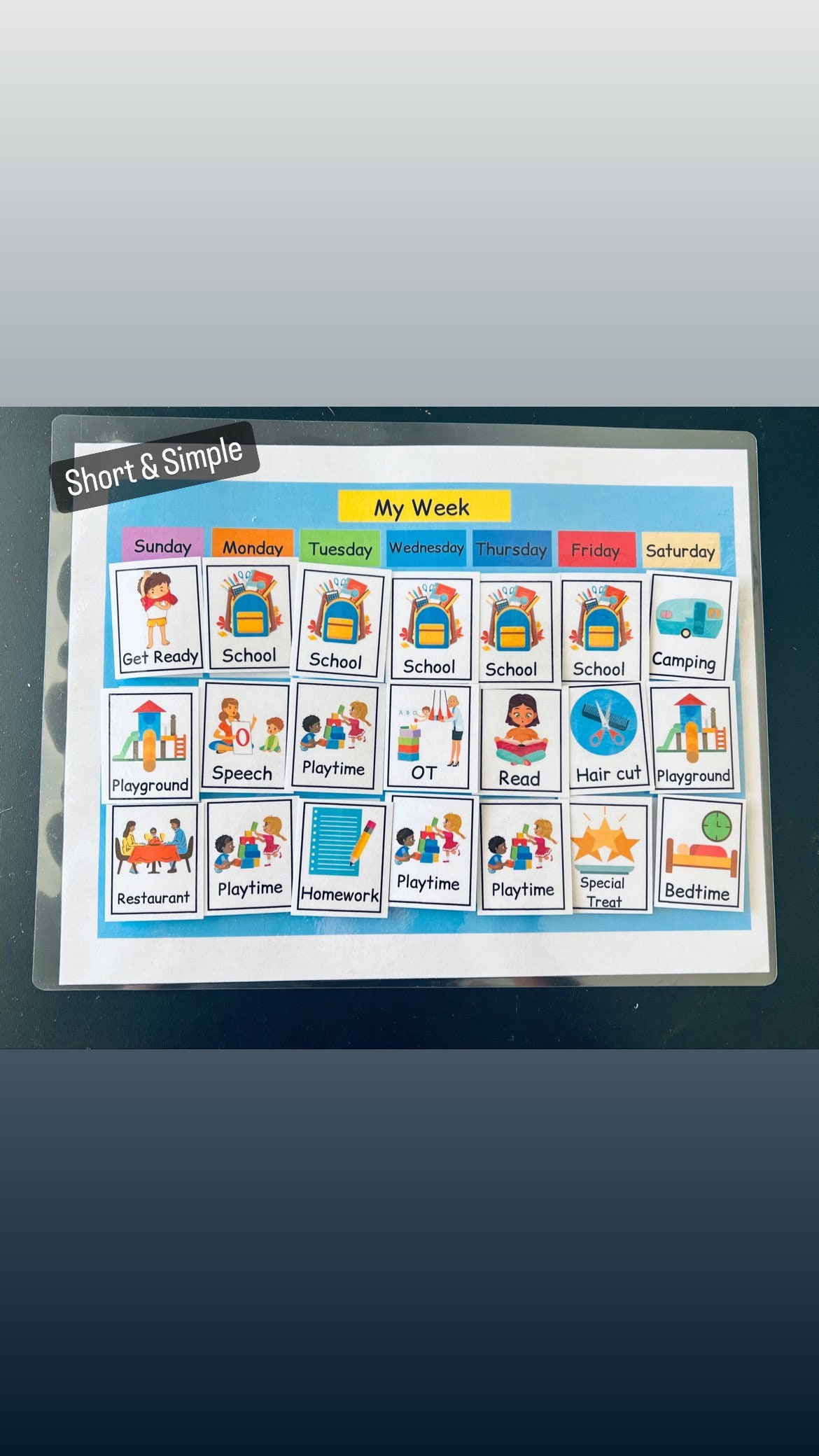 Weekly Routine Chart 120 Cards Daily Schedule Calendar Weekly - Etsy