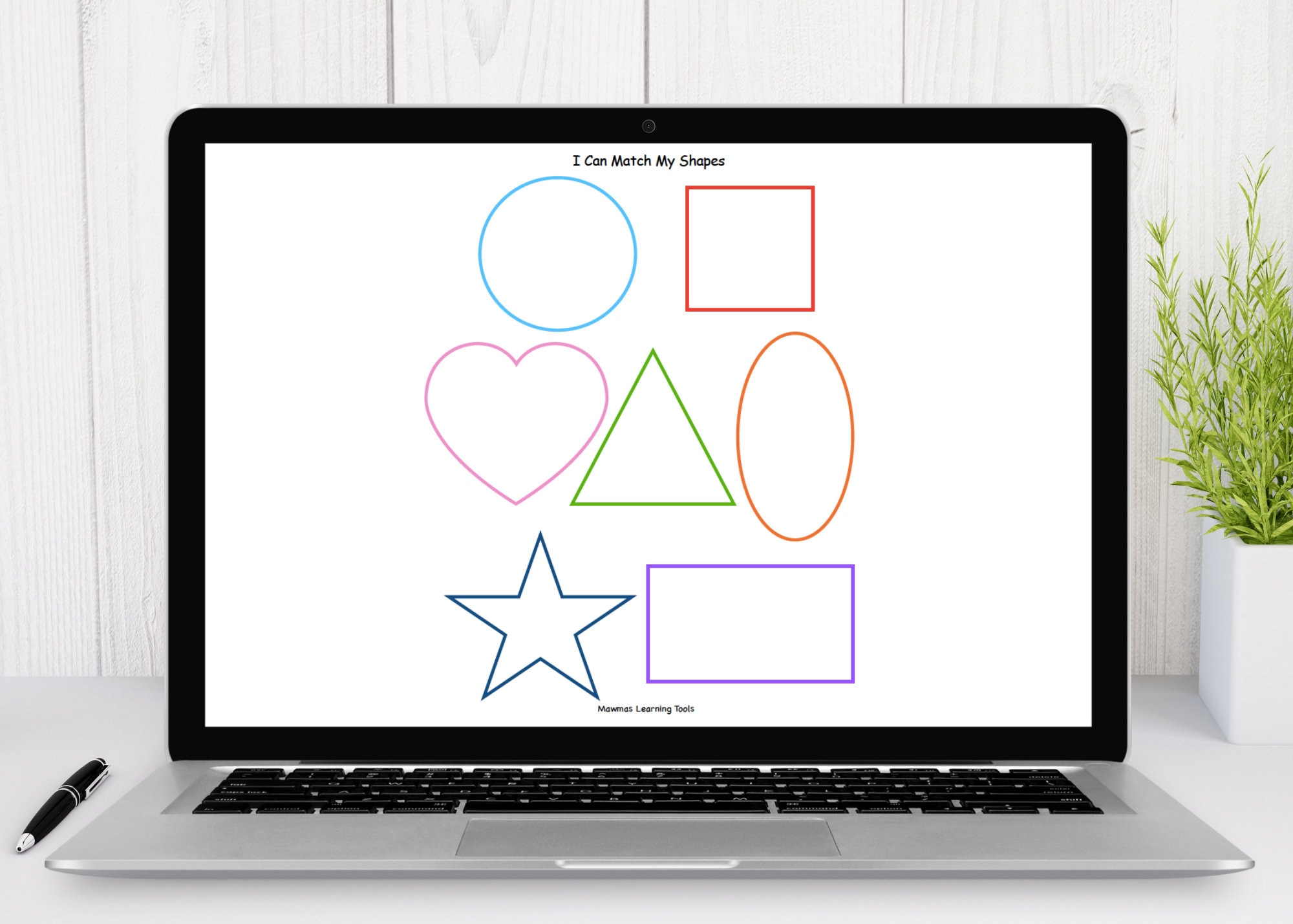 DIGITAL DOWNLOAD Shape Activity Bundle Match 2-D Shapes Trace - Etsy