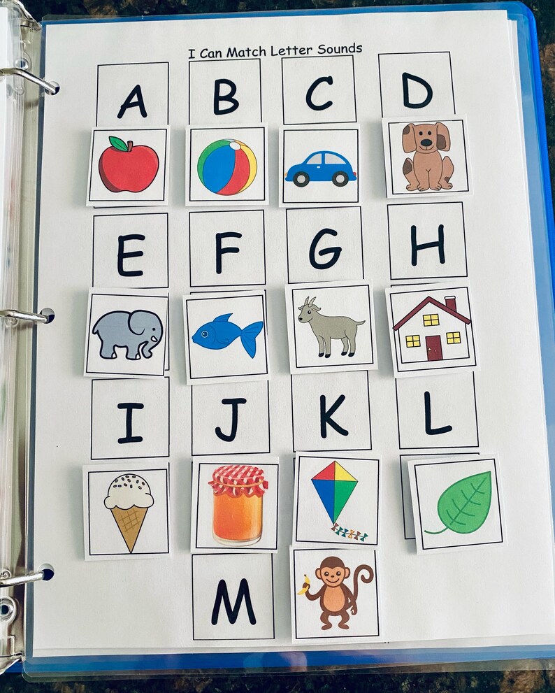 Beginning Letter Sounds Match the Letter Sounds A-Z Phonics - Etsy