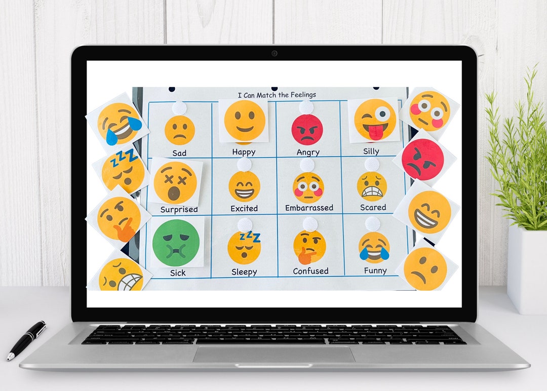 DIGITAL DOWNLOAD Matching the Feelings Activity Emotions Feelings Happy ...
