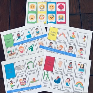Self Regulation Chart Self Regulation Kit Tools Sensory Calm Down Tools ...
