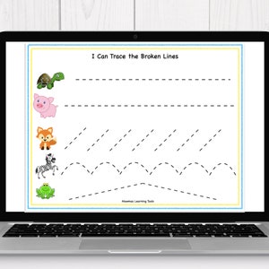 DIGITAL DOWNLOAD Beginners Tracing Bundle A-Z Letters Numbers 1-10 ...