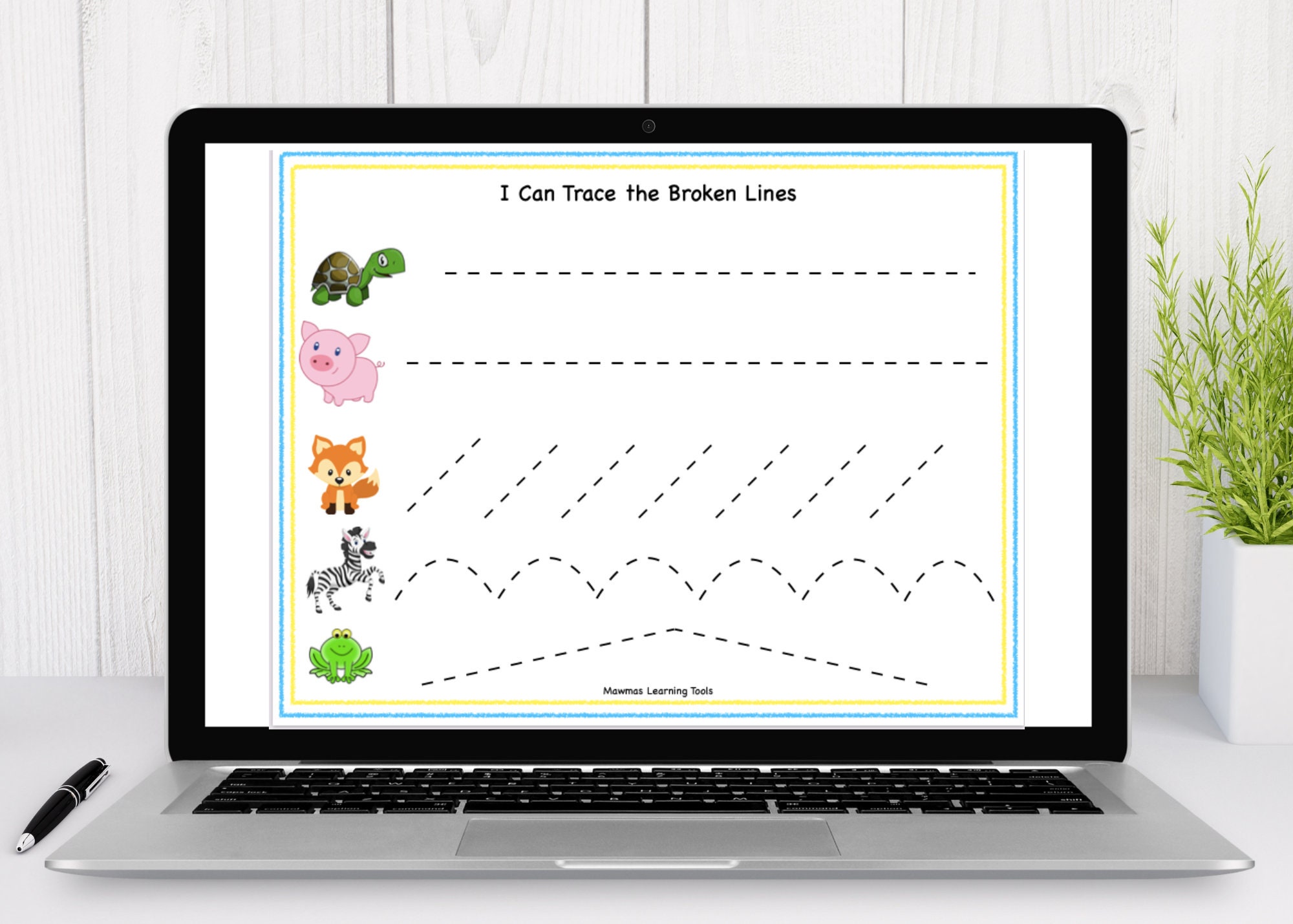 DIGITAL DOWNLOAD Beginners Tracing Bundle A-Z Letters Numbers 1-10 ...