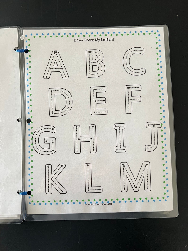 Beginners Tracing Bundle A-Z Letters Numbers 1-10 Trace Lines Shapes ...