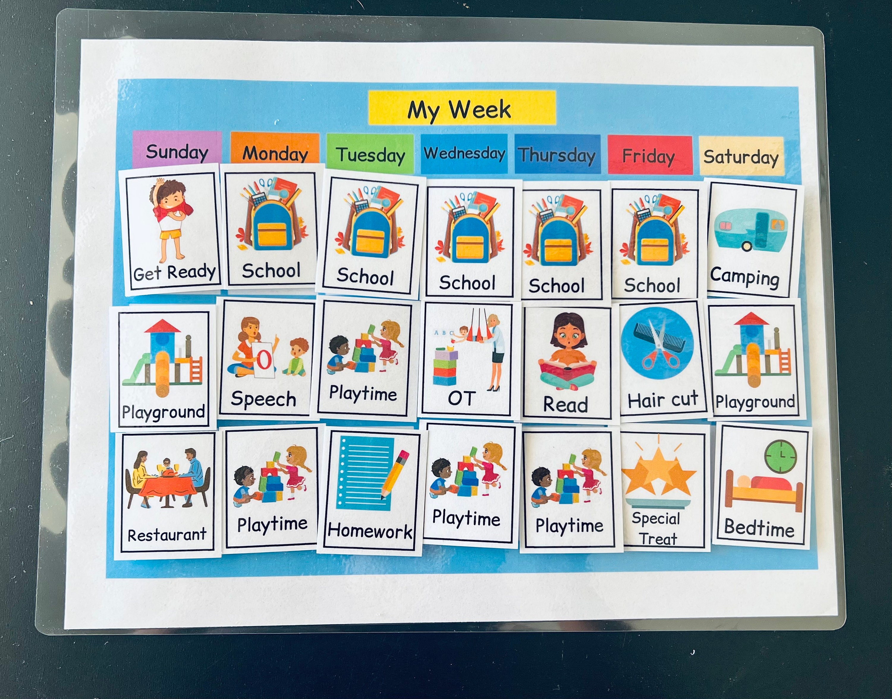 DIGITAL DOWNLOAD Weekly Routine Chart 120 Cards Daily Schedule Calendar ...