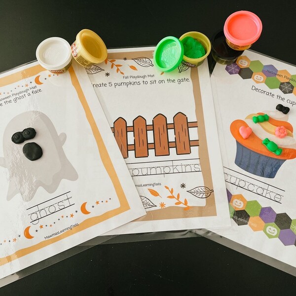 Playdough Mats - Etsy