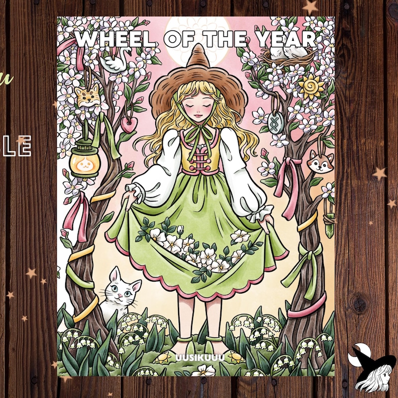 Witch Coloring Book - Etsy