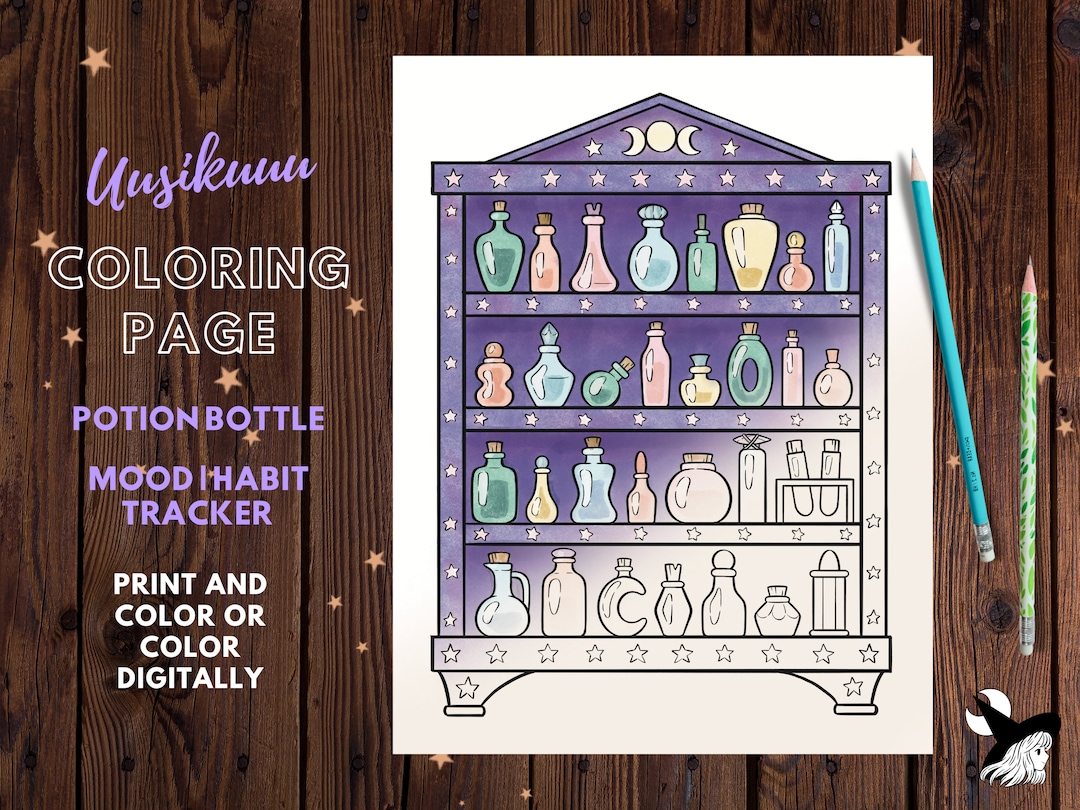 Potion Bottle Mood | Habit Tracker - Etsy