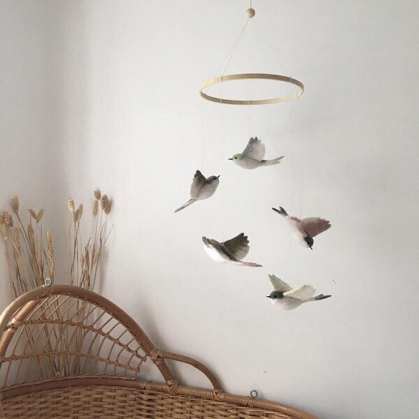 Felt Bird Mobile - Etsy