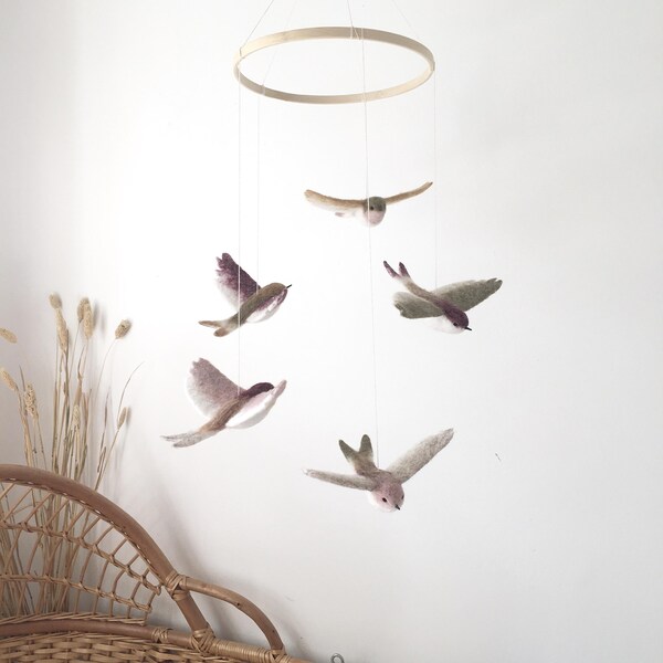 Flying Bird Mobile - Etsy