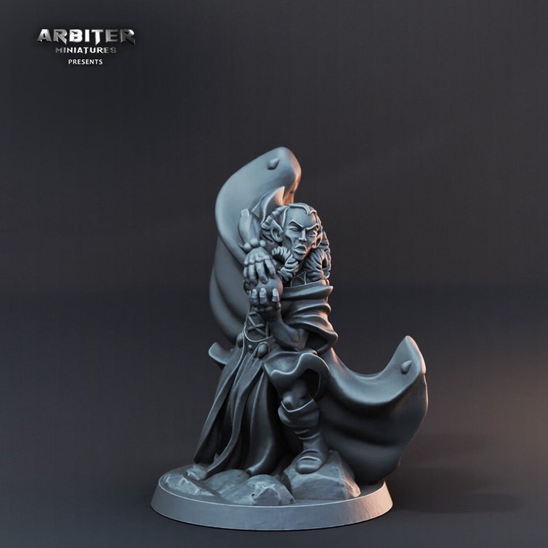 Elven Mage Female Miniature, Tabletop RPG Mage, Dnd, Pathfinder ...