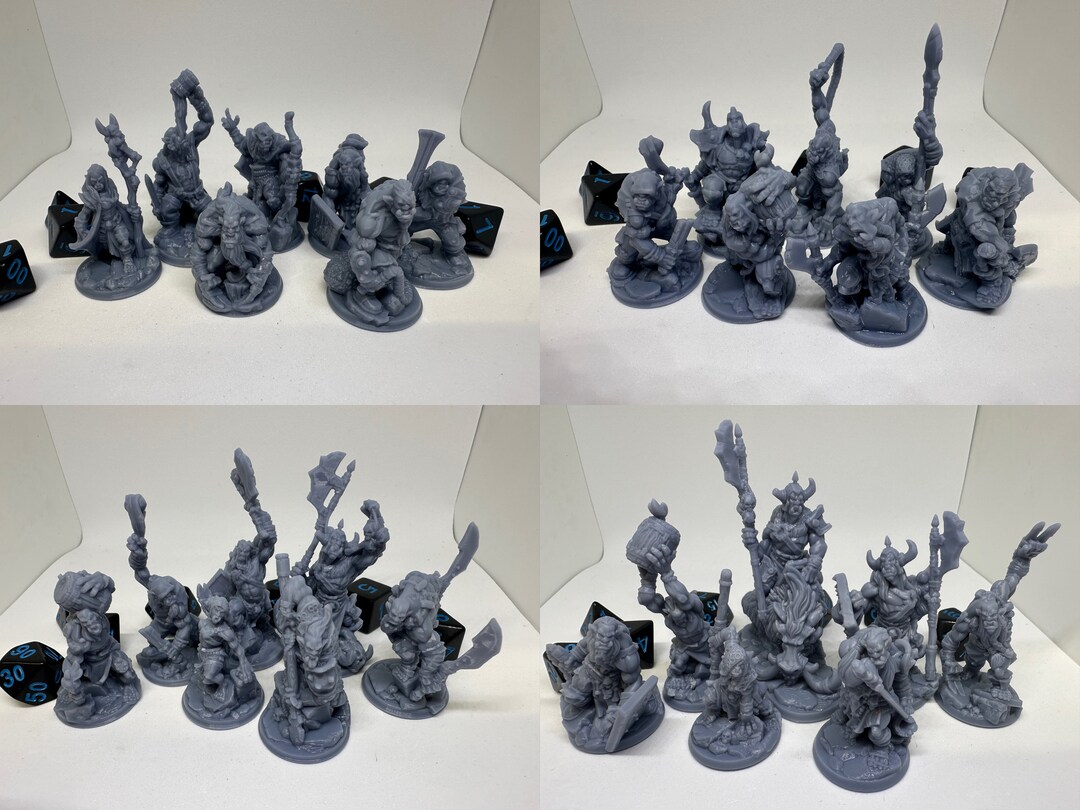 28pc Orc Miniatures, Dungeons and Dragons, D&D Orcs, TTRPG, High ...