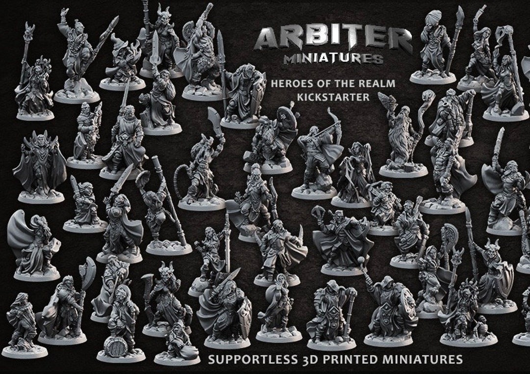 Dnd Bundle of 60 Miniatures, Heroes of the Realm, Dungeons & Dragons ...