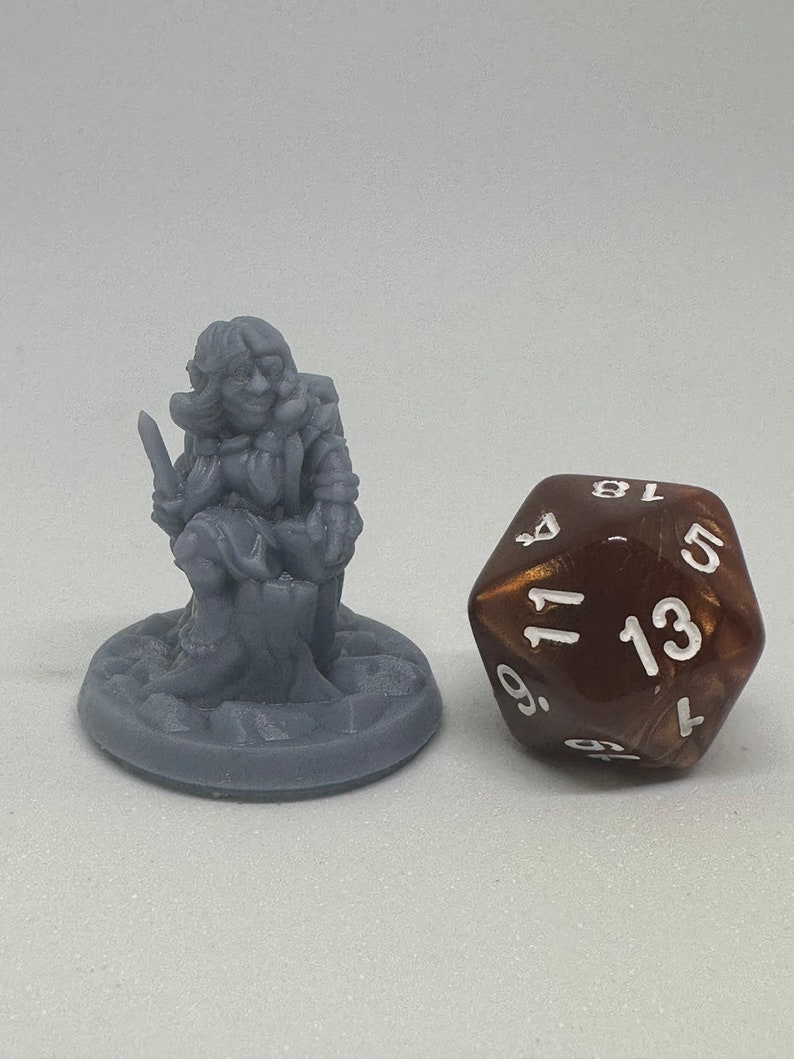 Gnome Female Miniature 01, Tabletop RPG Gnome, Dnd, Pathfinder ...