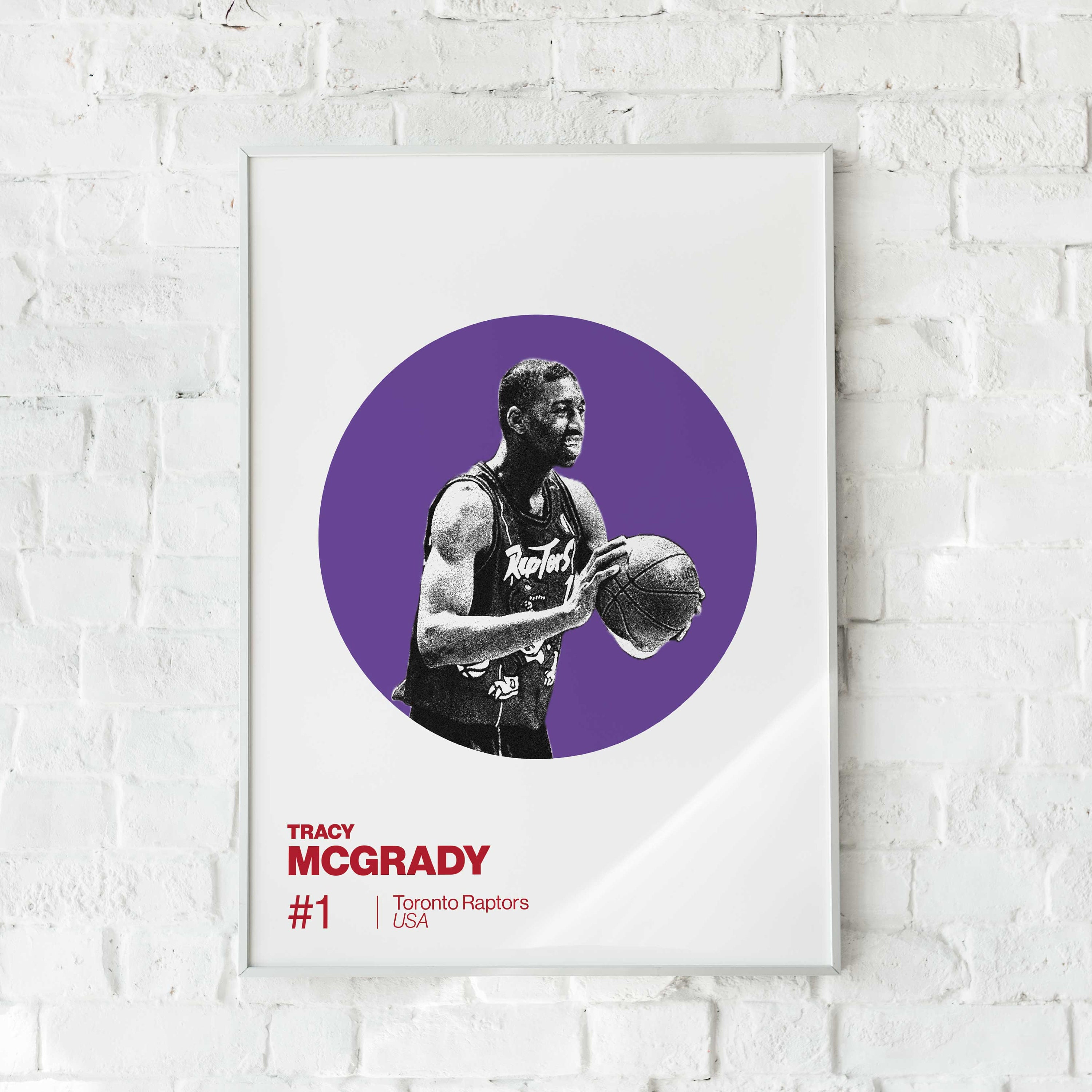 Tracy Mcgrady Poster: NBA Art for Basketball Fans mid Century Modern ...