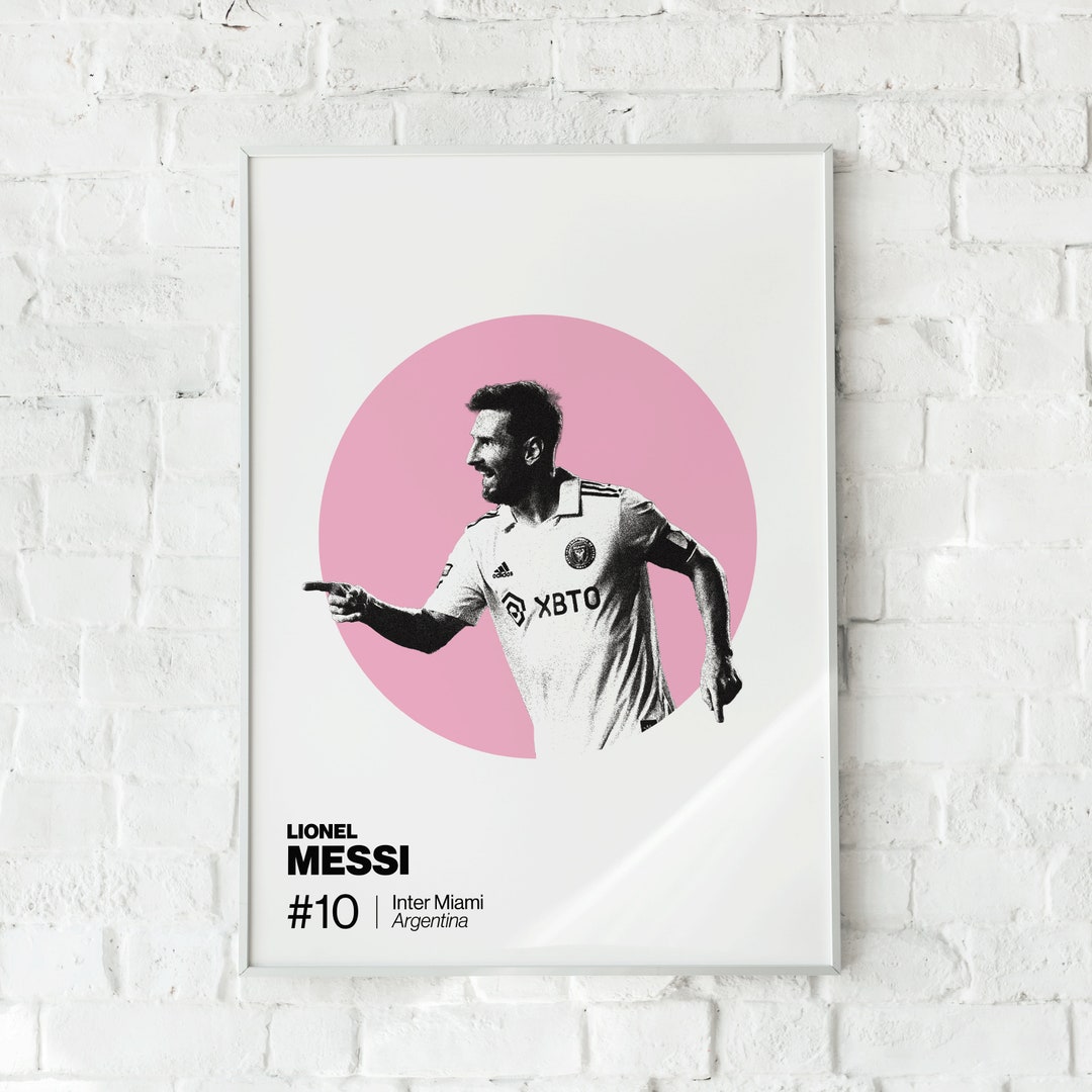 Leo Messi Printable Poster: Art for Soccer Fans Mid-century Modern ...