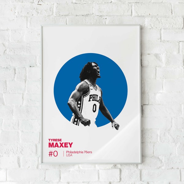 Tyrese Maxey Art - Etsy
