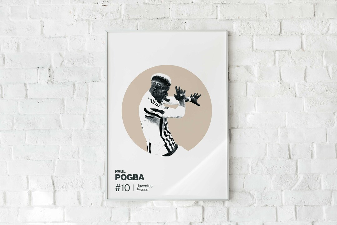 Paul Pogba Poster: Soccer Art for World Cup Fans Mid-century - Etsy