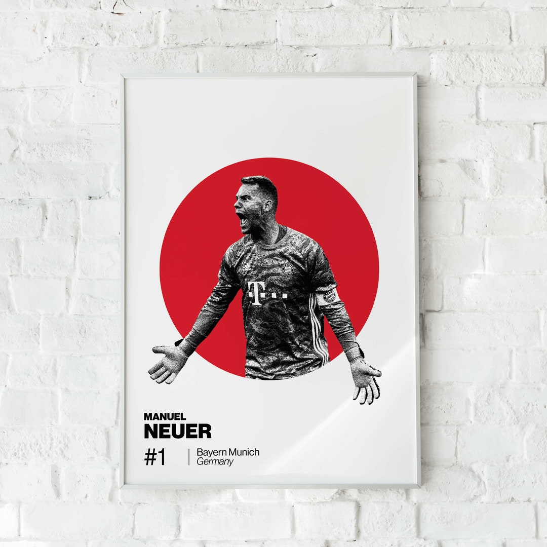 Manuel Neuer Poster: Art for Football Fans Mid-century - Etsy