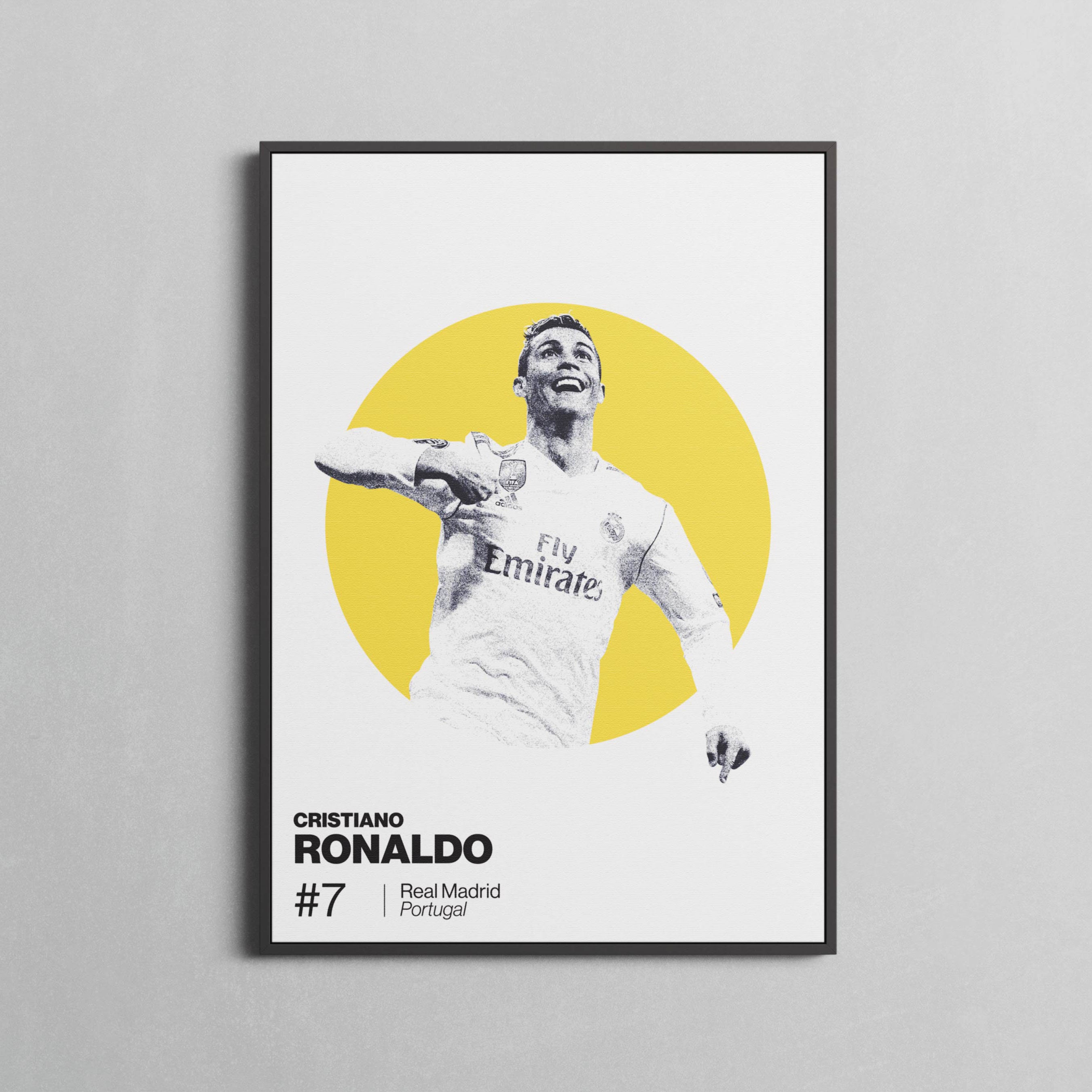 Real Madrid Printable Poster: Soccer Art for World Cup Fans Mid-century ...