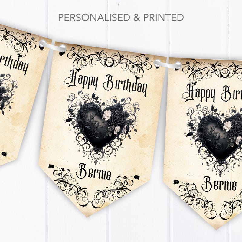 Vintage Gothic Bunting - Etsy UK