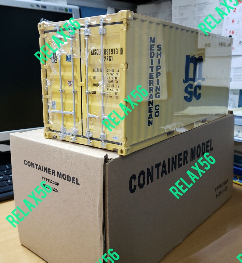 Msc MEDITERRANEAN SHIPPING CO. 1:20 Sea Transport Cargo Shipping ...