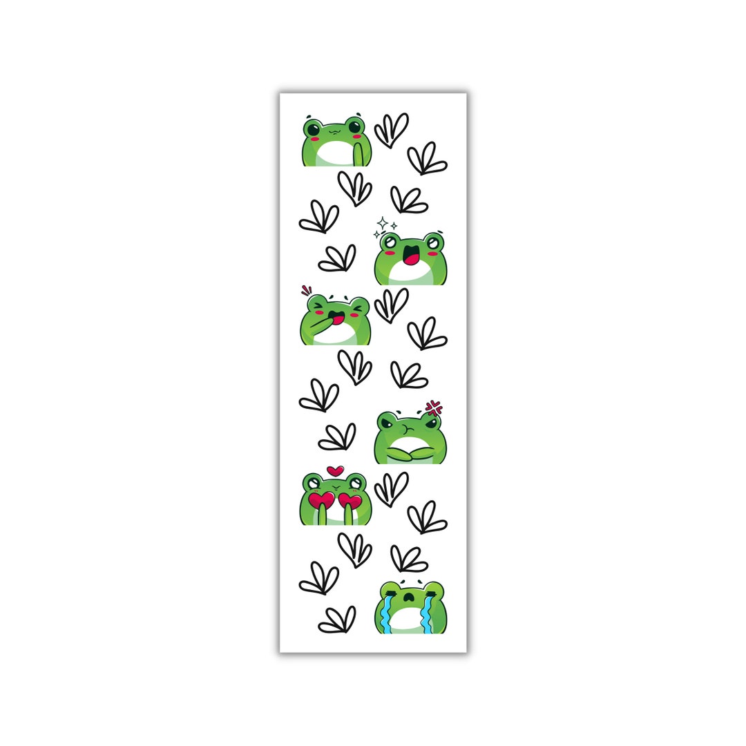 Bookmark Cute Kawaii Chibi Cute Green Frog Book Mark - Etsy
