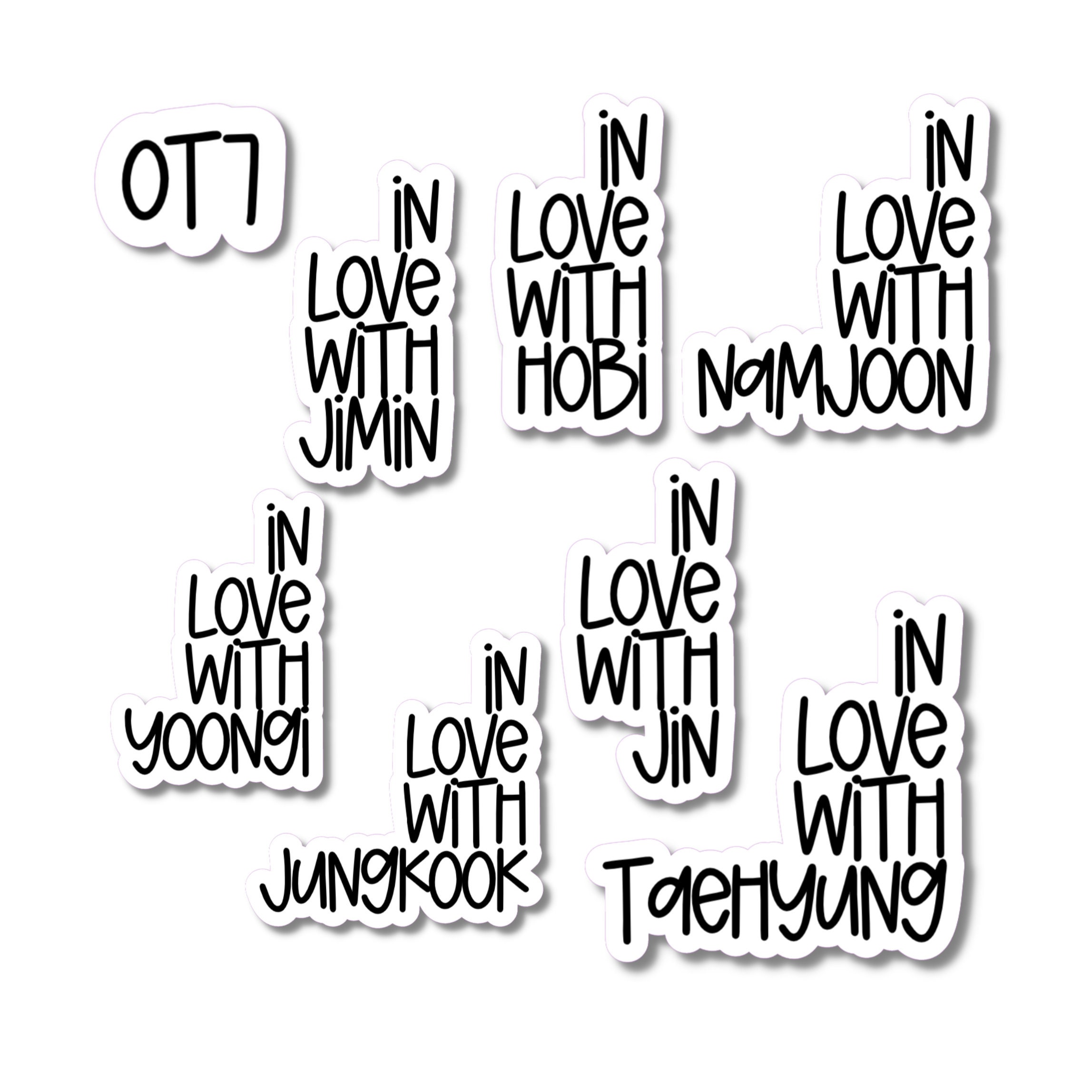 BTS Stickers Gifts for Army Planner Kpop Stickers Computer Laptop ...