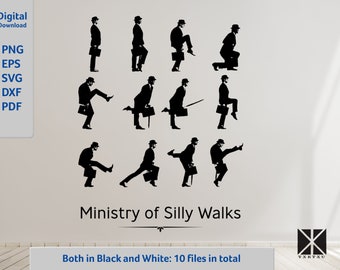 Ministry of Silly Walks Vector - Etsy