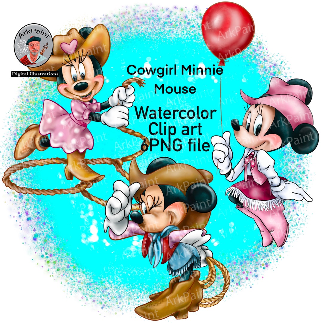 Cowgirl Minnie Mouse Pngminnie Mouse Sheriff Minnie Mouse Etsy
