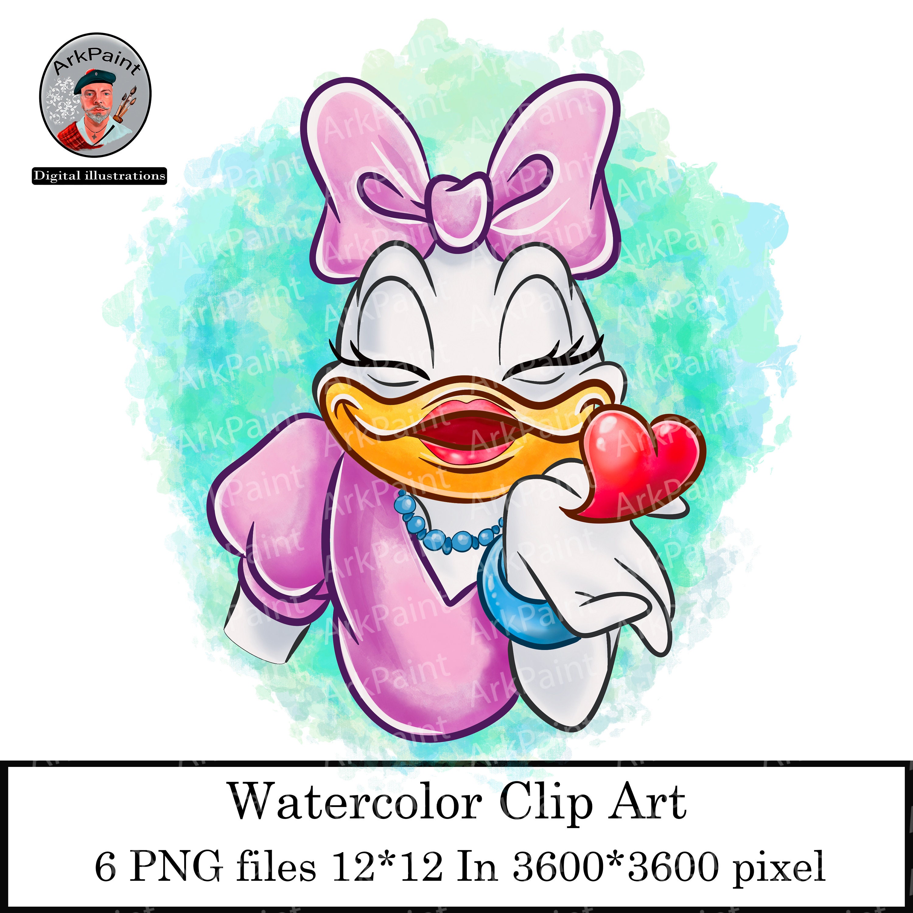 Daisy Duck Face Paint