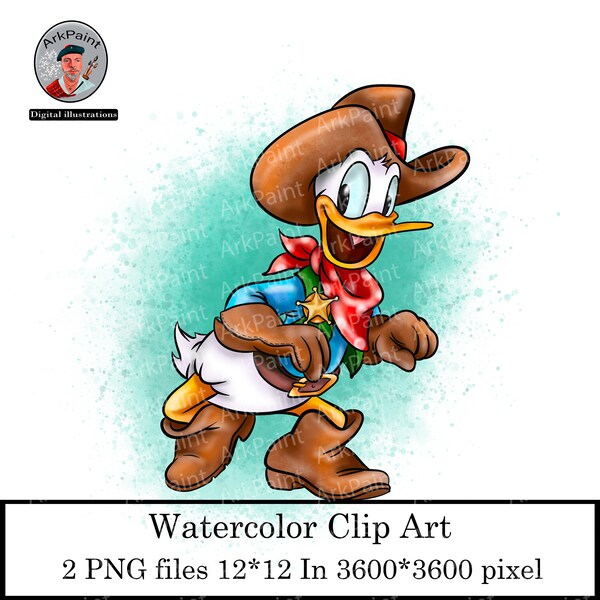 Sheriff Donald Duck - Etsy