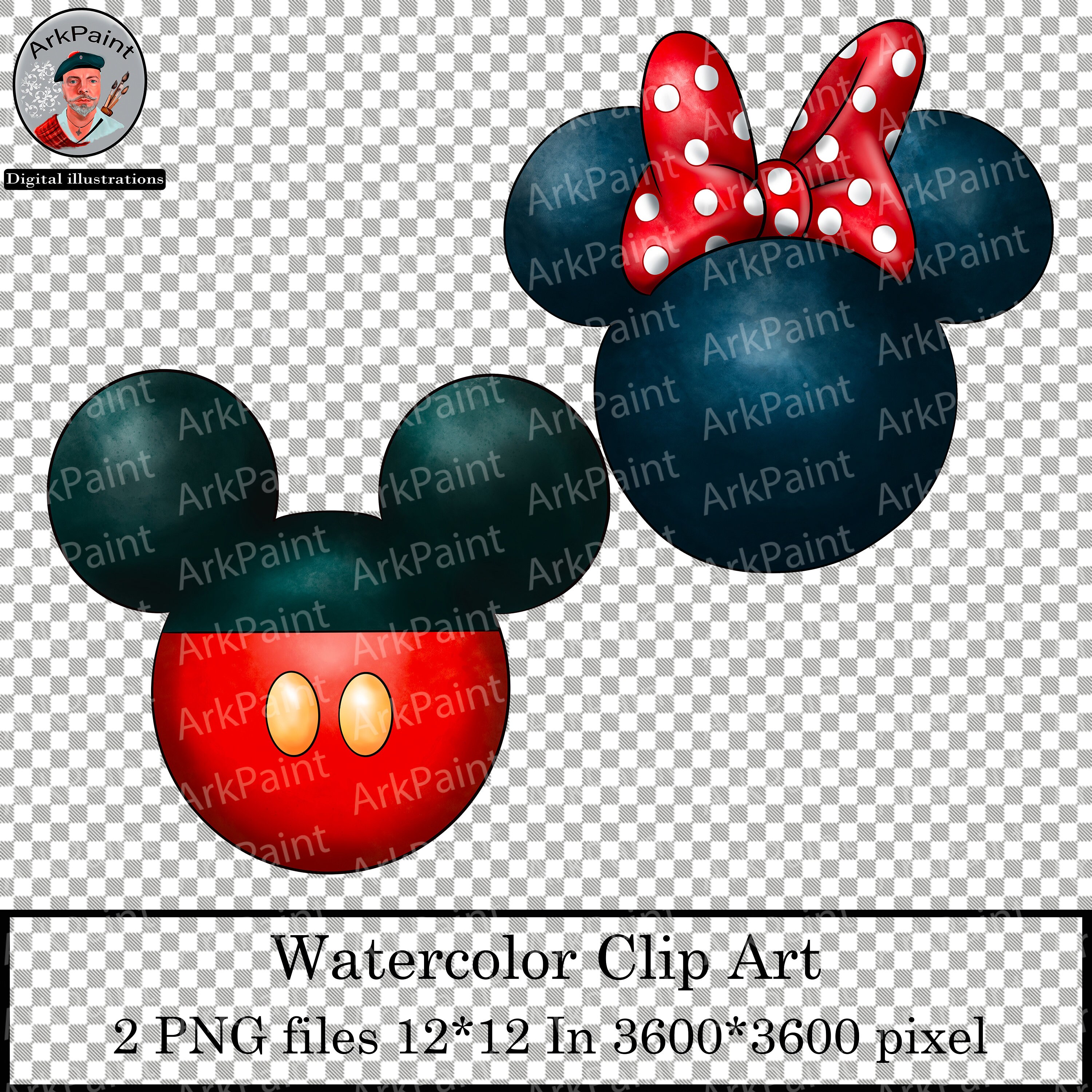 Minnie Mouse Head Silhouette