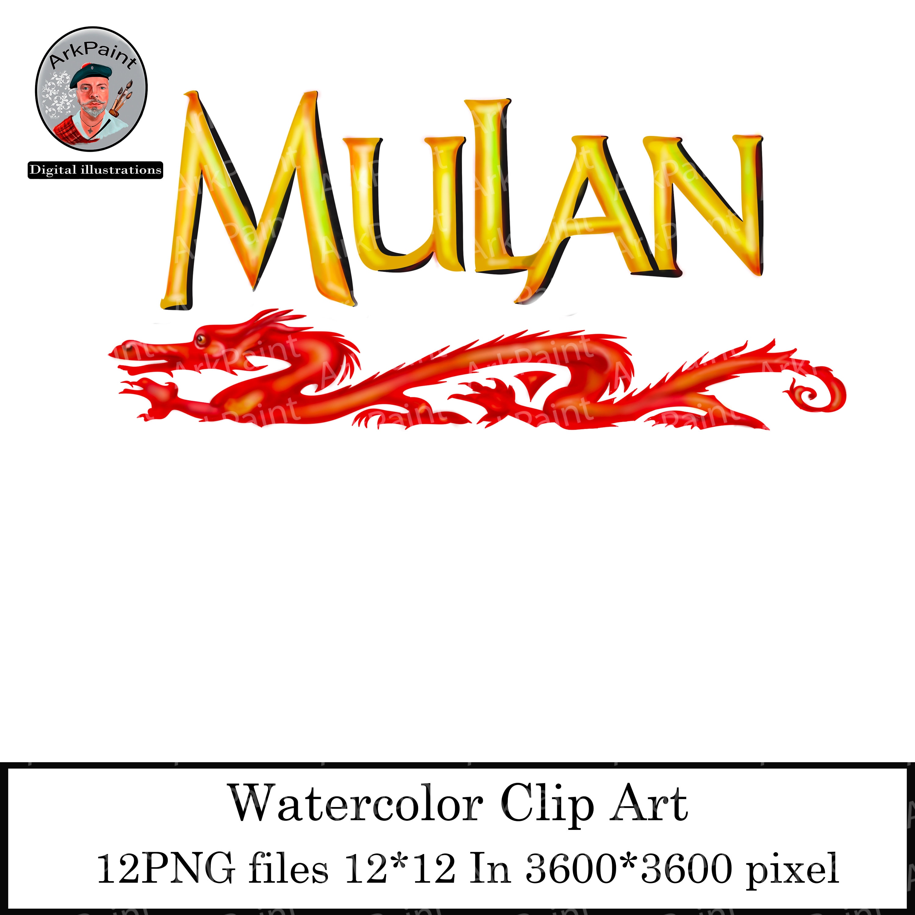 Mulan Logo Dragon