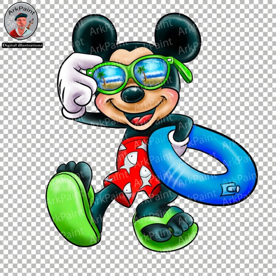 Mickey Mouse Summer Clipart