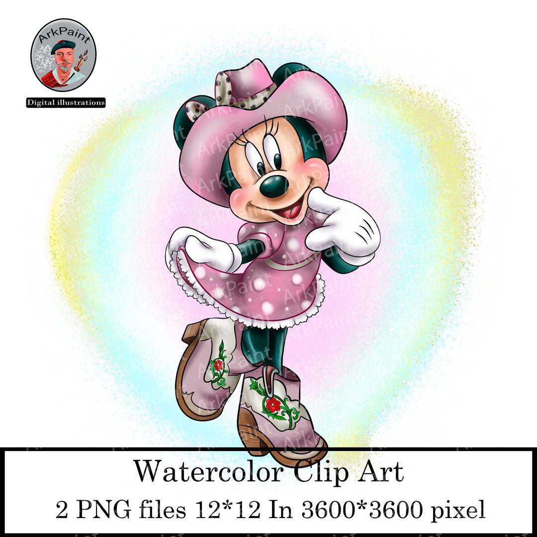 Cowgirl Minnie Mouseminnie Mouse PNG Minnie Mouse Fairy - Etsy