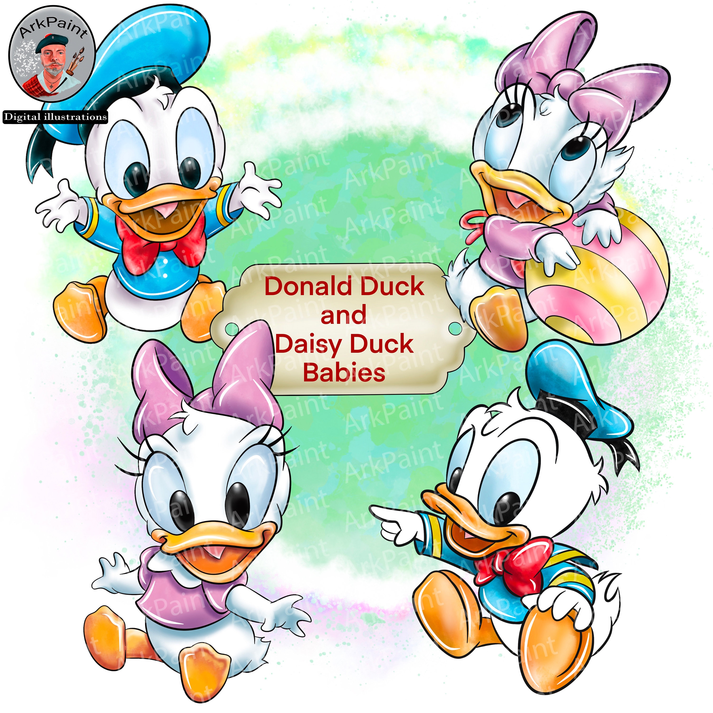 Donald Duck And Daisy Duck Baby