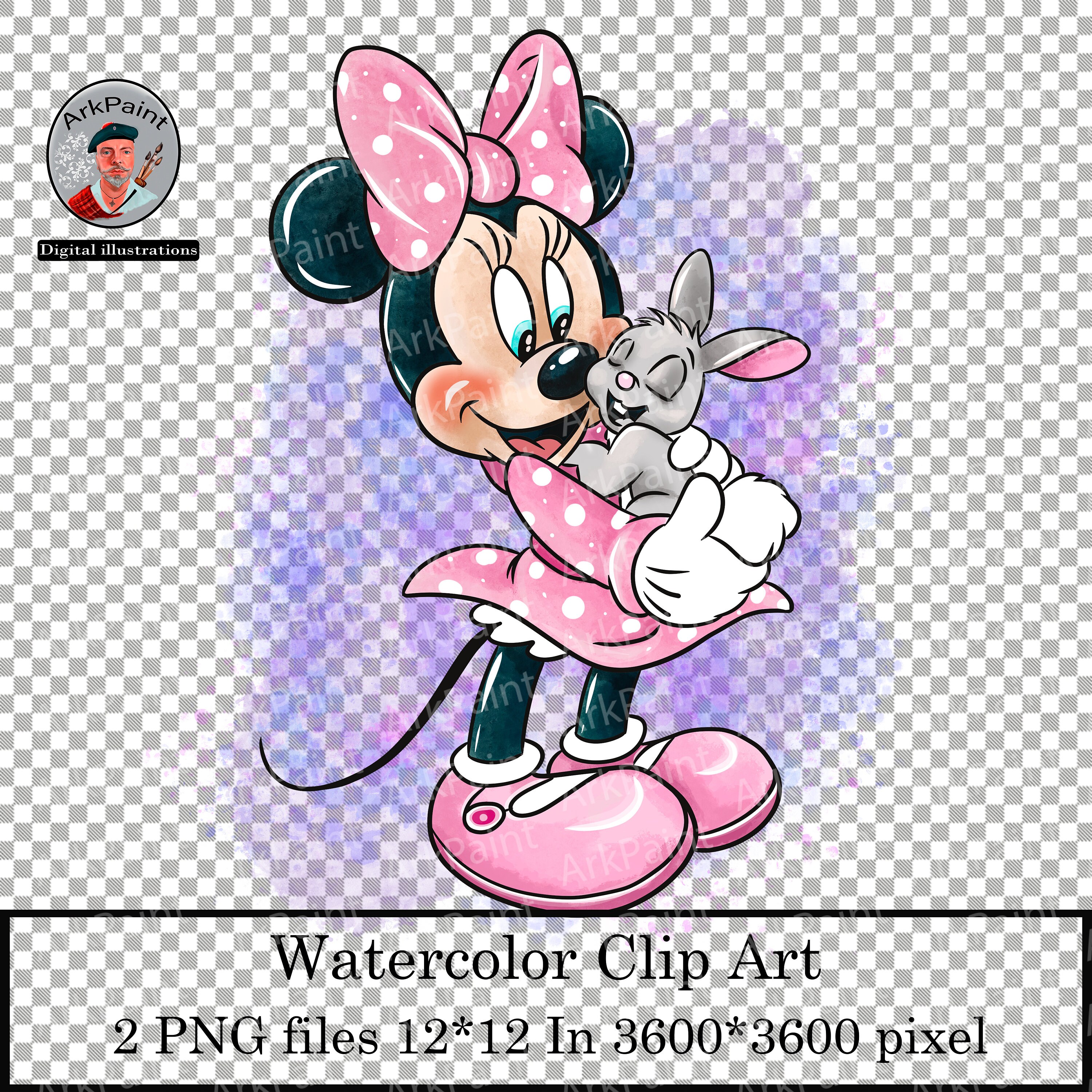 Minnie Mouse Png Minnie Mouse Clipart Digital Product Color Etsy