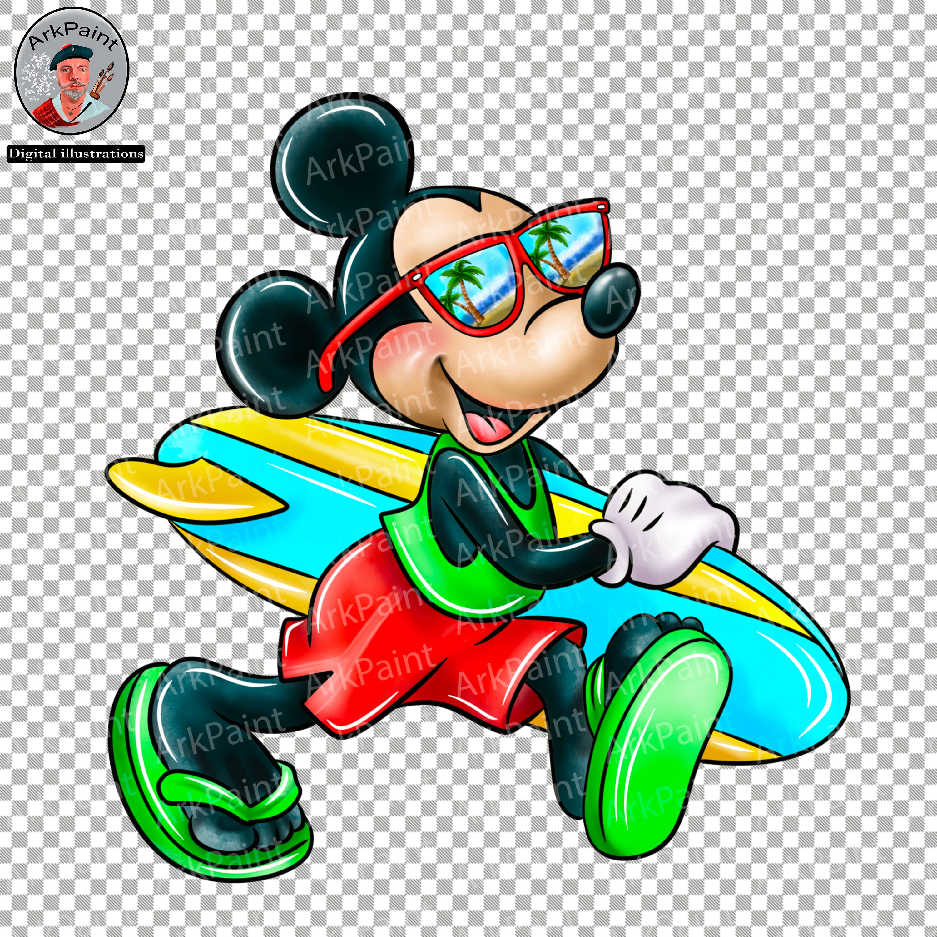 Mickey Mouse Summer Clipart
