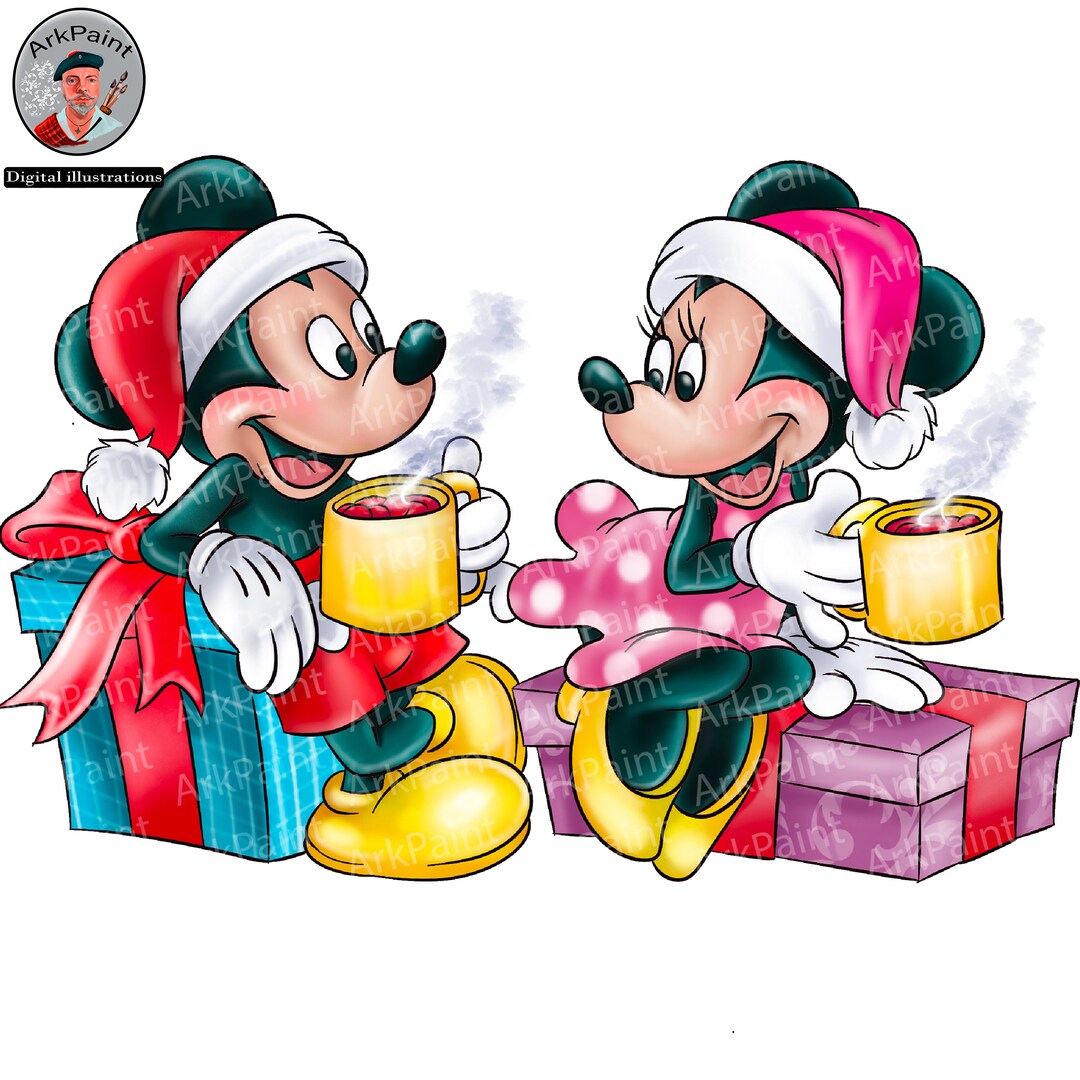 Christmas Mickey Mouse Pngmickey Mouse and the Christmas - Etsy