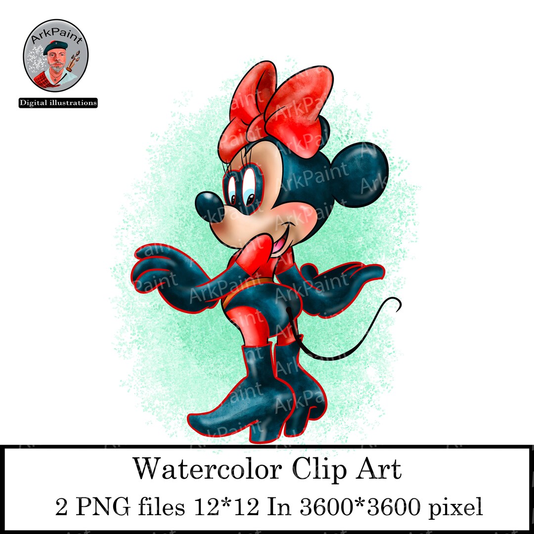 Minnie Mouse Pngthe Super Mini Mouse Familycolor - Etsy