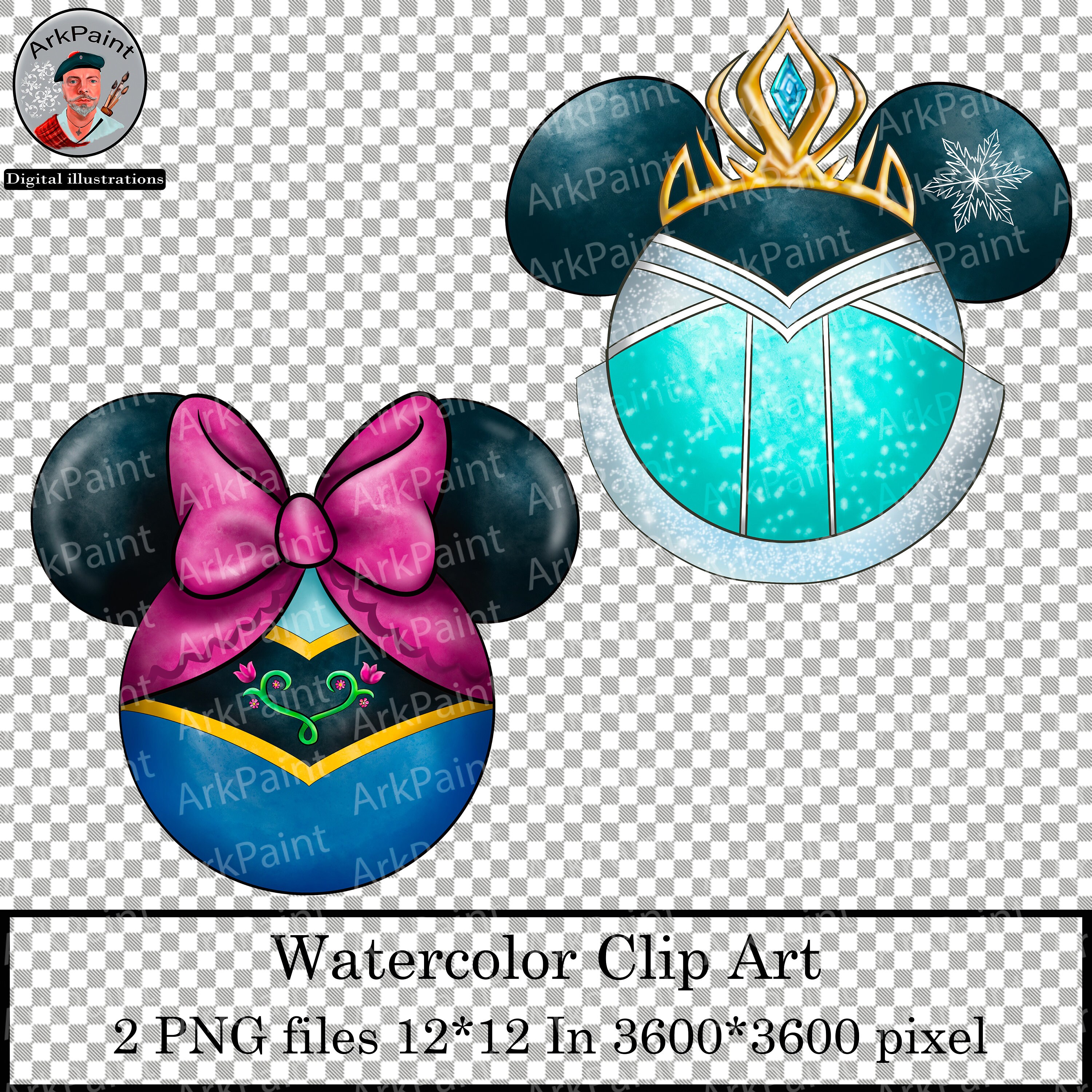 Minnie Mouse Png,elsa and Anna, Head,mickey Mouse Head Outline, Mickey ...