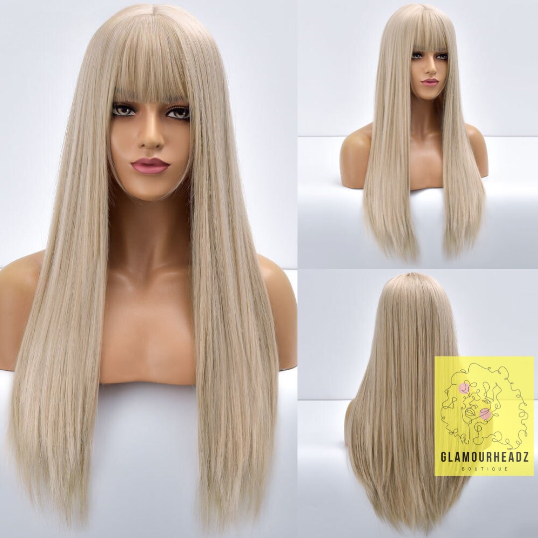 Golden Blonde Wig - Etsy UK