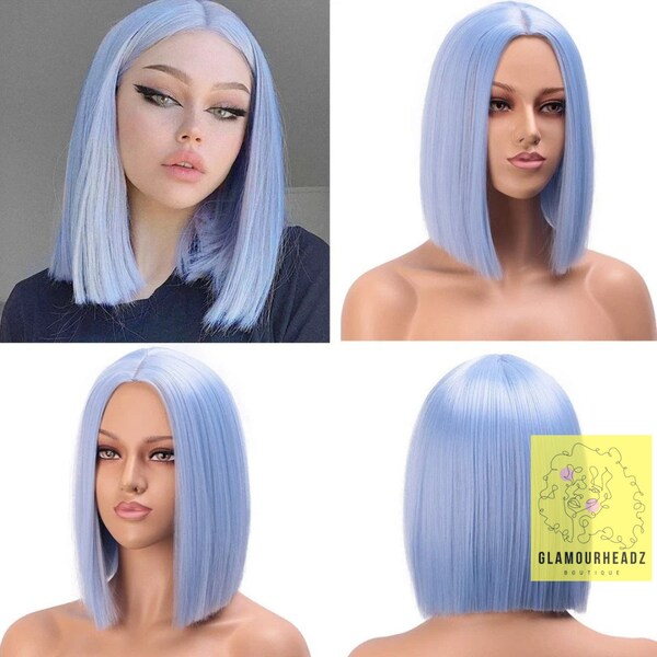 Blue Wig - Etsy