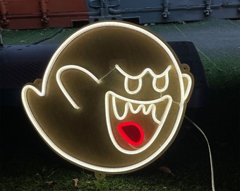 Mario Boo Neon Lights - Etsy