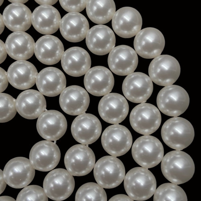 Natural Crystal White (001 650) Swarovski Pearl Genuine Swarovski Round ...
